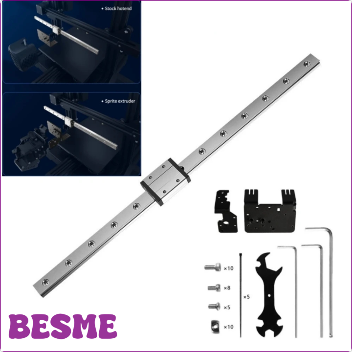[BESME] Creality Ender 3 V2 Linear Rail Kit X-axis Rail Guide MGN12C 12 ...