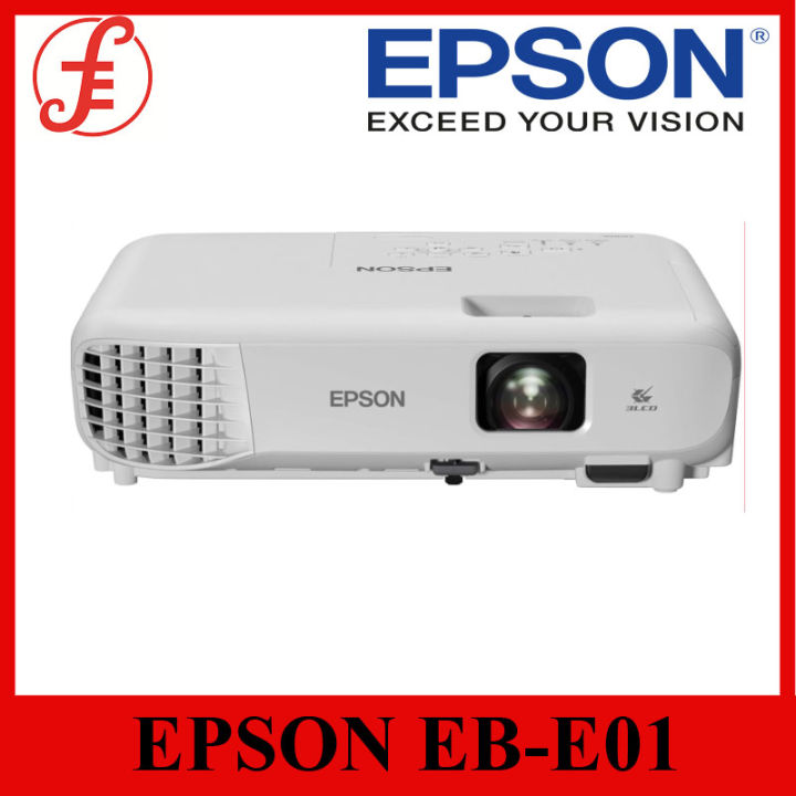 Epson EB-E01 XGA 3LCD Projector 3300 lumens Enhance the Classroom ...