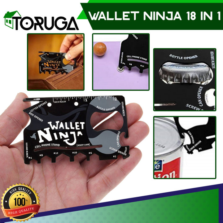 Wallet Ninja 18in1 Multi Purpose Credit Card kartu ATM Serbaguna Magic ...
