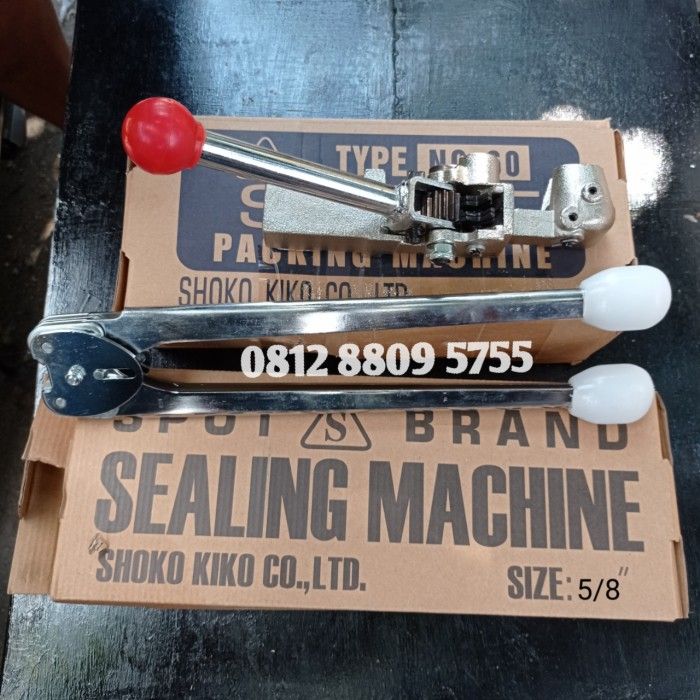 SPOT HAND STRAPPING BAND TOOL ALAT PACKING KLAM MANUAL UNTUK PLAT BESI ...