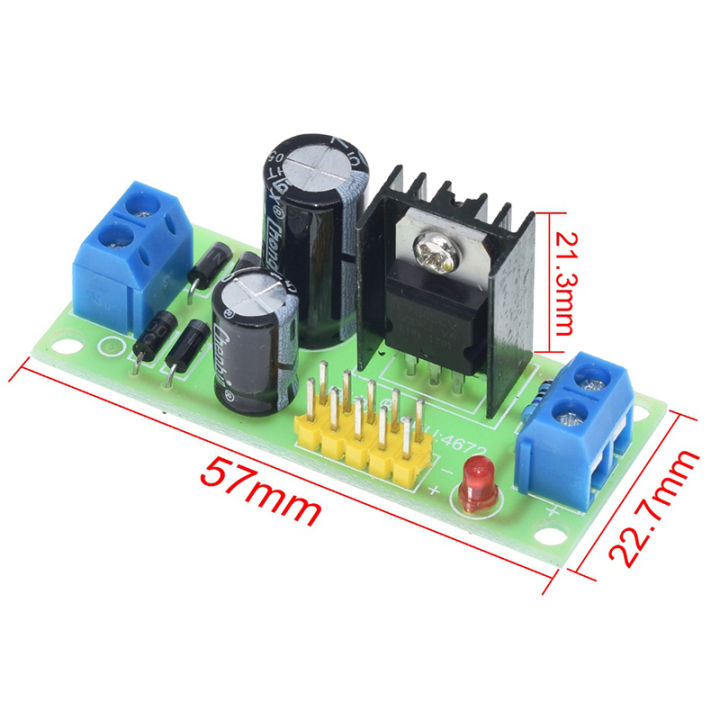 L7805 LM7805 Three terminal voltage regulator module step-down ...