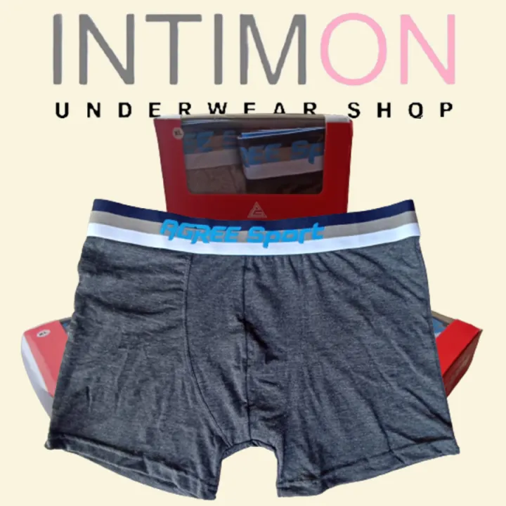 ISI 2 CELANA DALAM BOXER KATUN PRIA / AGREE CD SPORT SEMPAK PRIA COWOK ...