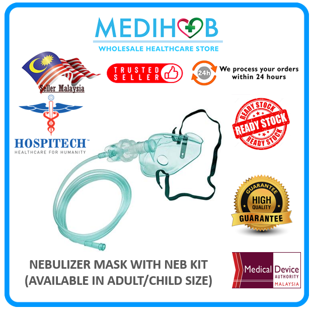 [WHOLESALE] HOSPITECH NEBULIZER MASK WITH NEB KIT 1PCS (ADULT/CHILDREN ...