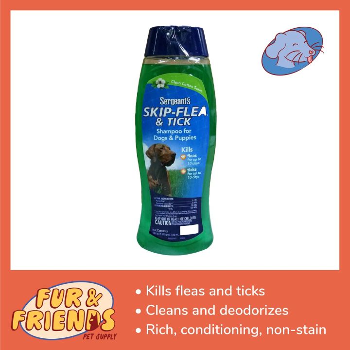 Sgt. Skip Tick and Flea Shampoo CLEAN COTTON 532ml | Lazada PH
