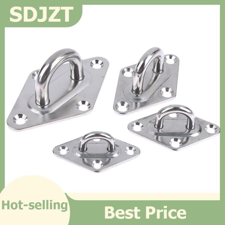 SDJZT 1pc M5 M6 M8 M10 304Stainless Steel Ceiling Wall Mount Hook Heavy ...