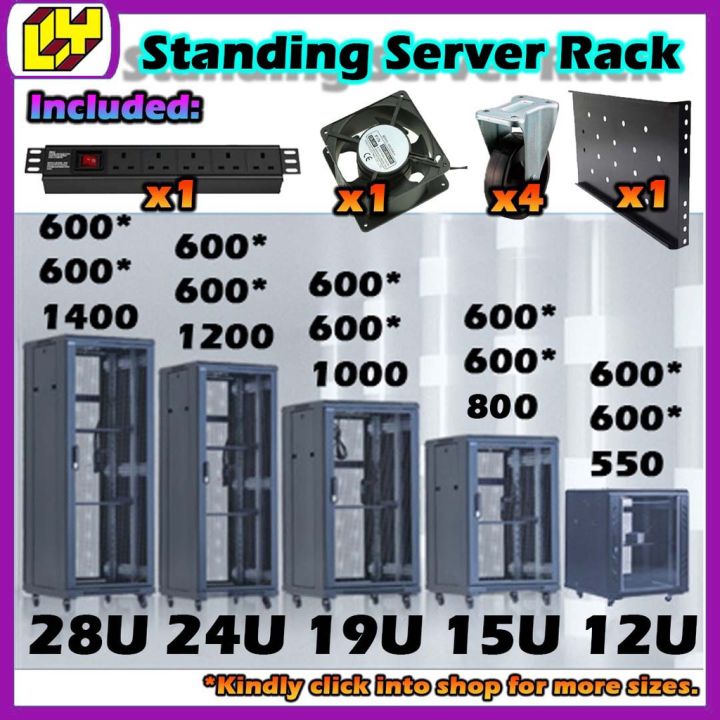 28U 600*600*1400 Standing Network Cabinet Server Rack with Wheel Sound ...