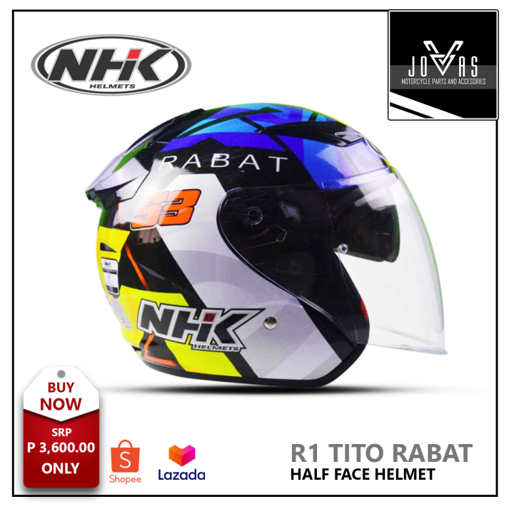 NHK HELMETS R1 TITO RABAT | Lazada PH
