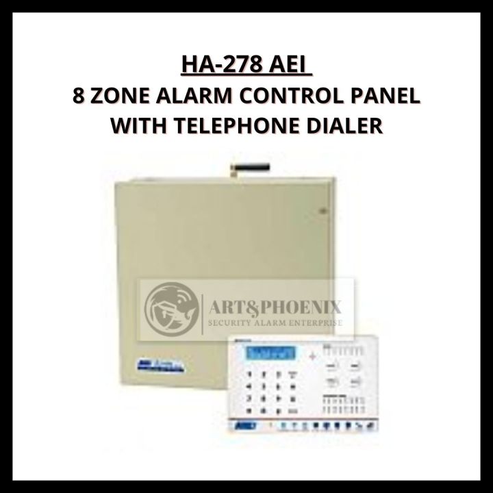HA-278 AEI 8 ZONE ALARM CONTROL PANEL WITH TELEPHONE DIALER | Lazada PH