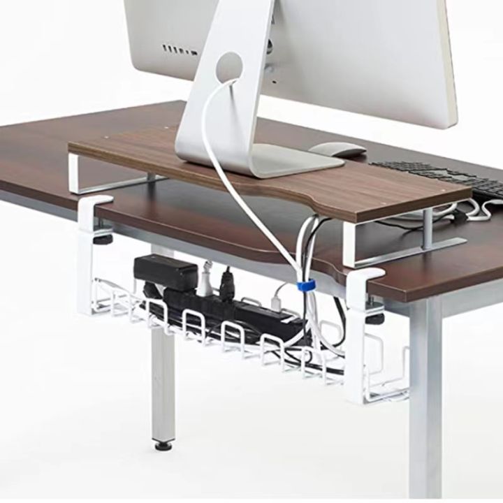 （Installation free）Cable Tray Organizer，No Drill Wire Management, Under ...