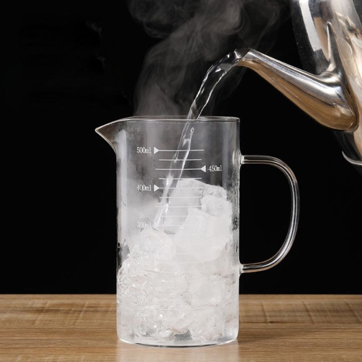 Glass Measuring Cup Scale Baking Cup 350/500ml Kitchen Pyrex Measuring ...