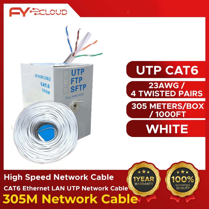 305M Network Cable CAT6│High Speed Network Cable│305 Meter Copper│CAT6 Ethernet LAN UTP Network ...