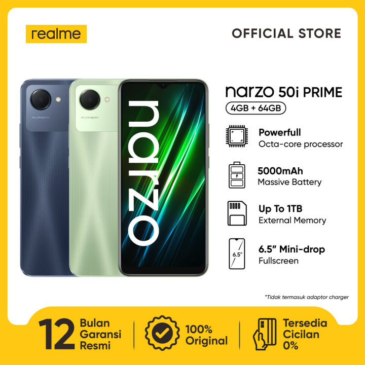 realme narzo 50i Prime 4+64GB (Powerful Octa-core Processor | 5000mAh Massive Battery | 6.5 ...