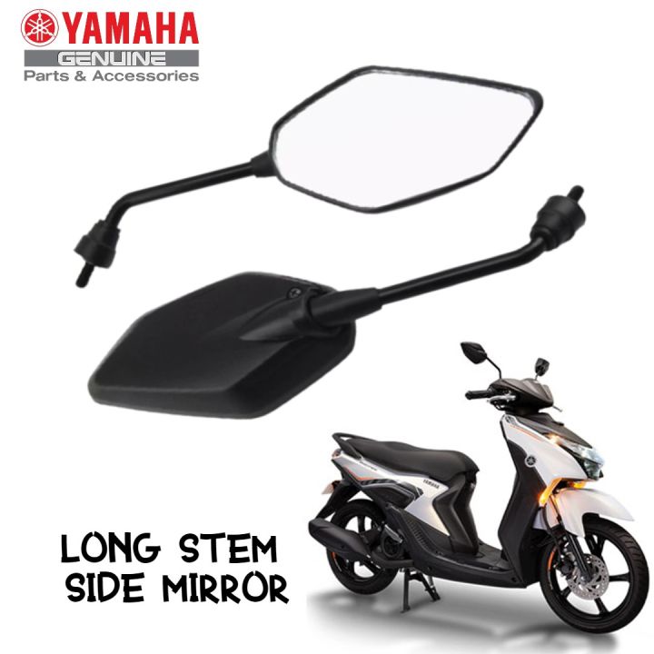 YAMAHA MIO GEAR Motorcycle Side mirror black Big STOCK YAMAHA MIRROR ...