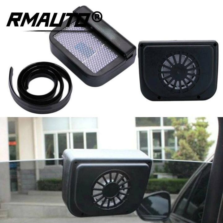 Solar Car Auto Cooler Ventilation Fan Automobile Air Vent Exhaust Heat ...