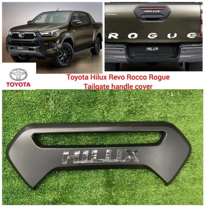 Toyota Hilux Revo rocco Rogue 2015-2022 Tailgate handle Cover trim matt ...