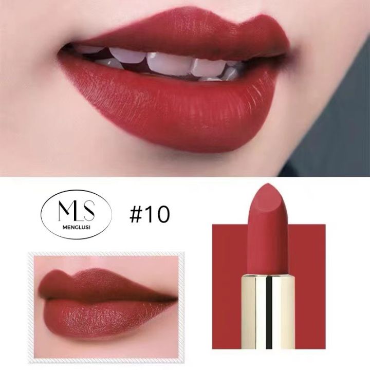 MLS(MengIusi) White Matte Lipstick Shade No. 10 | Lazada PH