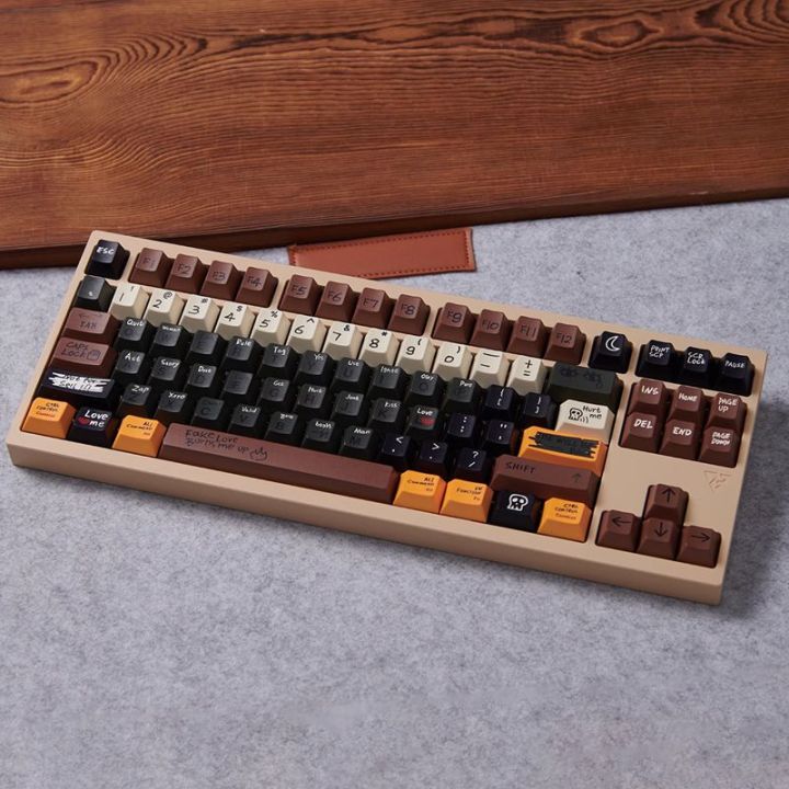 【Keycap Only】Retro Milky way Love Story theme Keycap Brown Black 129 ...