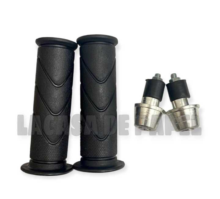 PAKET HANDGRIP HONDA HITAM LEMBUT SEPASANG HANDFAT GRIP MOTOR KARET ...