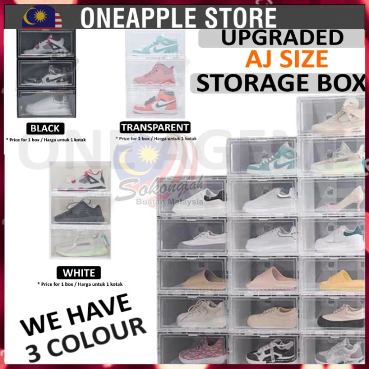 【MSIA STOCK】Large Stackable Interlock Side Open Side View Shoe Box ...