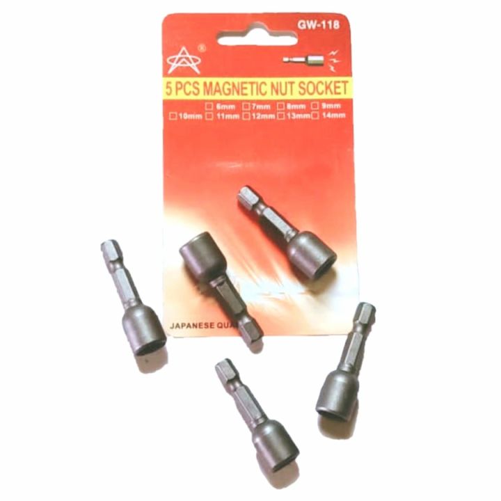Mata Bor Baut Roofing 5 Pcs Magnetic Socket Bit H8x42mm | Lazada Indonesia