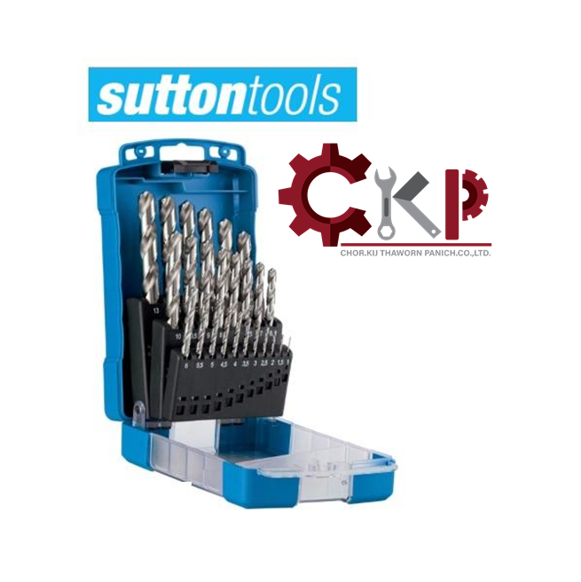 SUTTON ดอกสว่านเจาะเหล็กสีขาว 25 ตัวชุด 1 -13 mm. SM3 Jobber Drill Sets ...