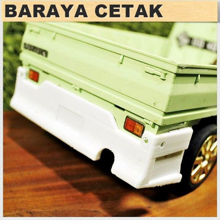 Bumper belakang WPL D12 3D Print Drift Modif Bamper v1 mr vein Cetak ...