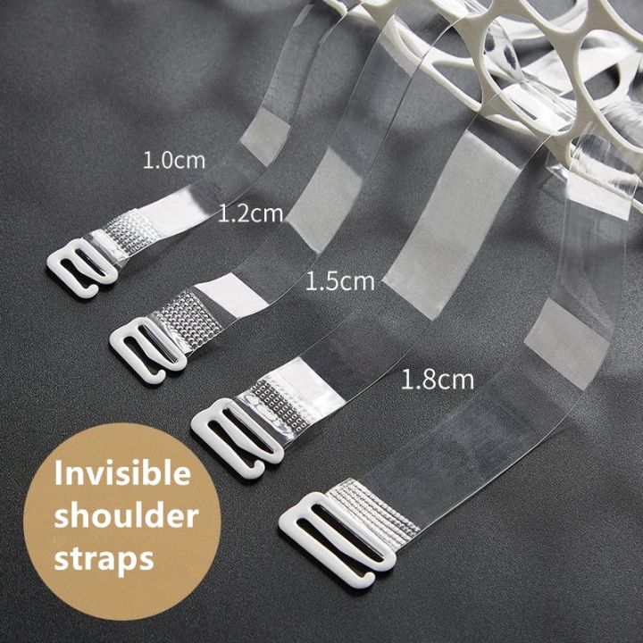 1 Pair Invisible Transparent Bra Straps Underwear Straps Non-slip ...