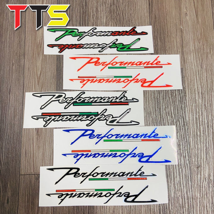 Tem Performante nhựa nổi dán ốp hông, cánh bửng, dàn áo xe VARIO ...