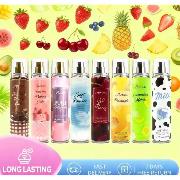Aimore Fruity & Chocolate Perfume Fragrance Mist Brume Parfumee 236ml ...