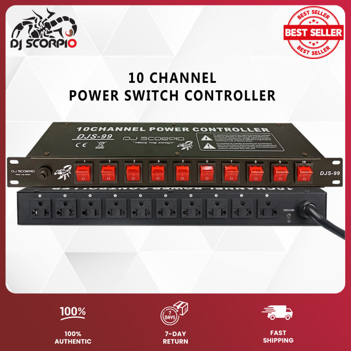 DJ Scorpio Power Controller Switch 10 Channel Sequence DJS99 | Lazada PH