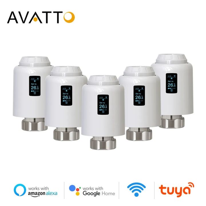 🧡 AVATTO Tuya Wifi Thermostat Radiator Valve,Smart Temperature ...