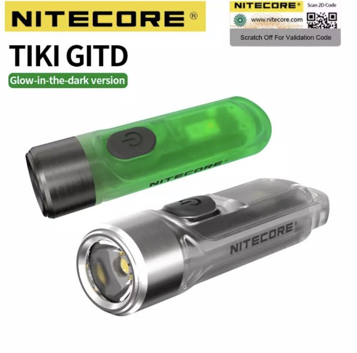 100% Original NITECORE TIKI GITD 300 Lumens MINIอนาคตพวงกุญแจ USBแบบ ...