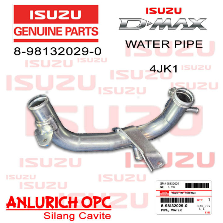 Water Pipe Isuzu DMAX 2006-2018 4JK1 Isuzu Genuine Parts 8-98132029-0 ...