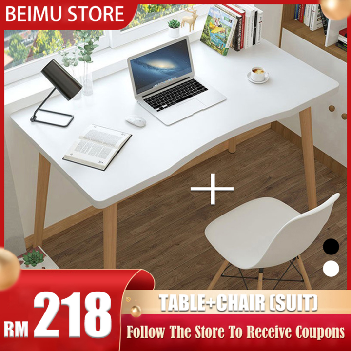 BEIMU 80x50cm Modern Study Desk Suit Nordic Style Computer Desktop ...