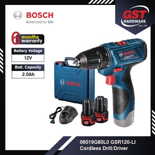 Bosch GSR120-LI Cordless Screwdriver Drill Cordless Screwdriver 12v ...