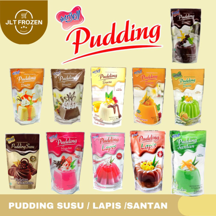 Nutrijell Pudding Susu / Puding Lapis / Puding Santan - 145 g | Lazada ...