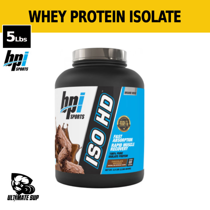 BPI Sports ISO HD, Ultra-Pure, 100% Whey Protein Isolate & Hydrolysate ...