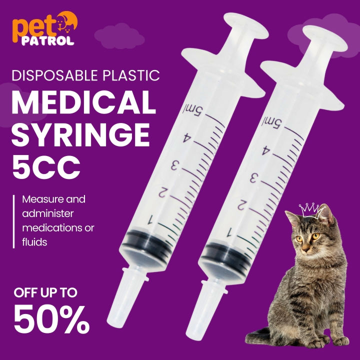 Disposable 5ml Syringe with Removable Needle Dropper Pet Use | Lazada PH