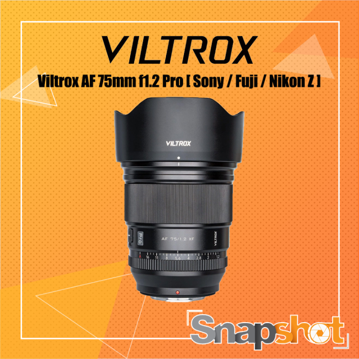 Viltrox AF 75mm. f1.2 Pro [ Sony / Fuji / Nikon Z ] [ประกันศูนย์ 1 ปี] Viltrox AF 75 f1.2 ...