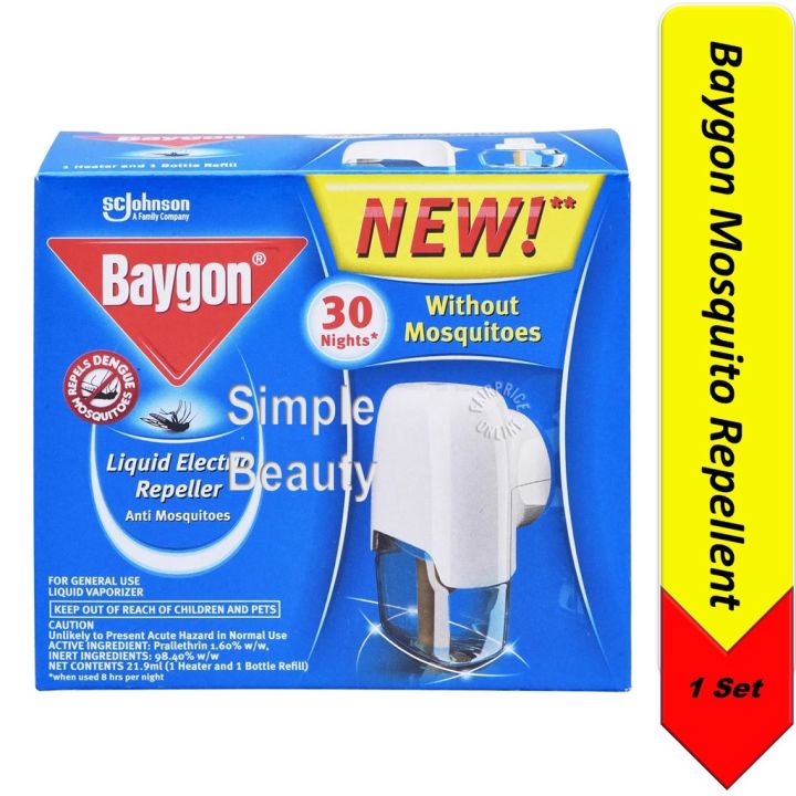 Baygon Liquid Electric Repeller / Mosquito Repellent, 1 Set | Lazada ...