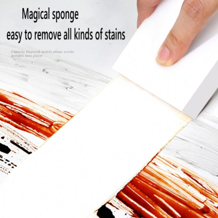 สินค้าพร้อมส่ง ฟองน้ำมหัศจรรย์ ฟองน้ำนาโน magic sponge เช็ดคราบ ฟองน้ำ ...