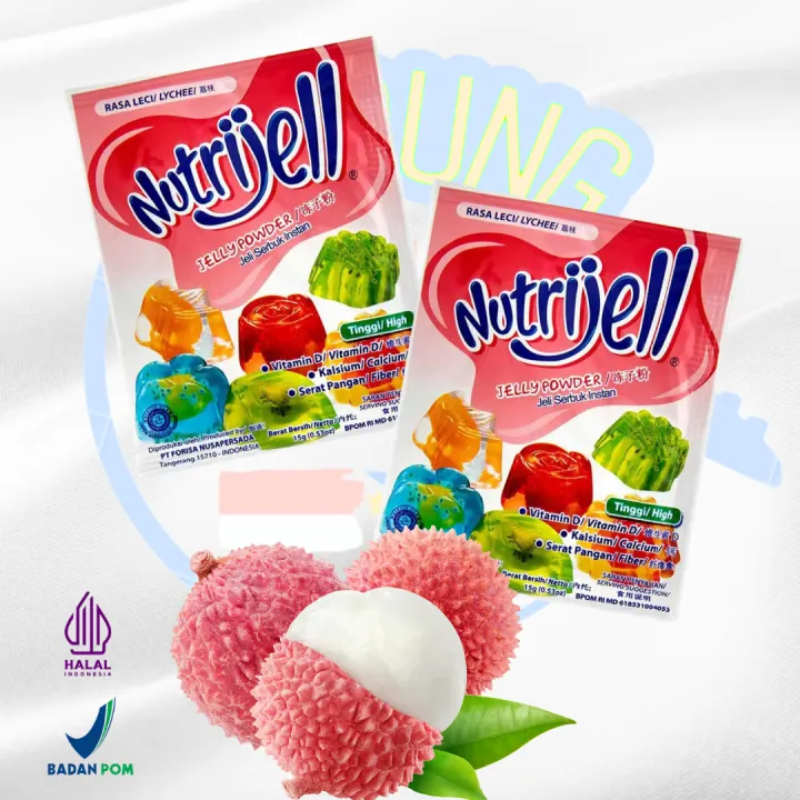 Indonesian Nutrijell Leci 15g Authentic Indonesia Instant Jelly Pudding ...