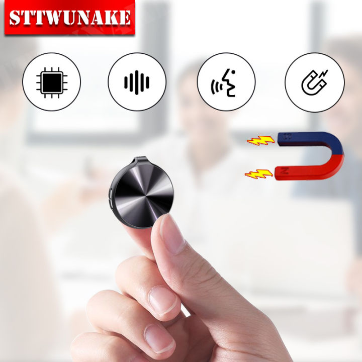 Built-in Magnet Spy Mini Voice Activated Recorder Small Hidden Digital ...