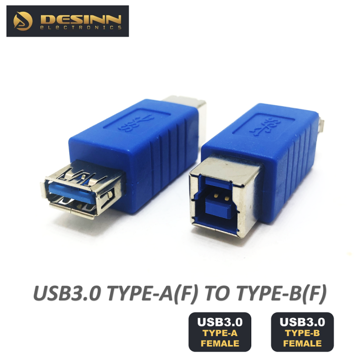 USB 3.0 Type-A to Type-B Female to Female Coupler Converter High-Speed ...