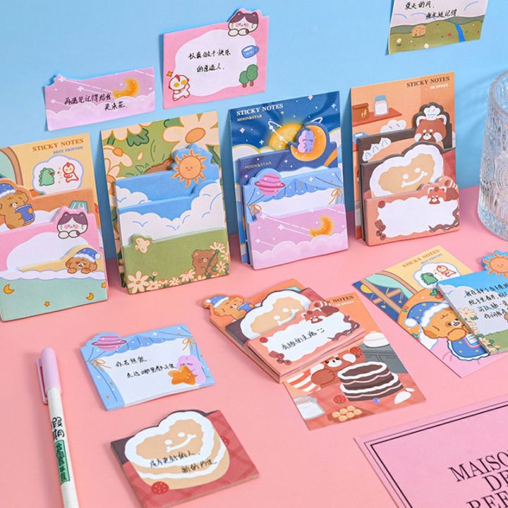 🔥chageey👍 Multi-layer Cartoon Notes Creative Notes High Viscosity Notes ...
