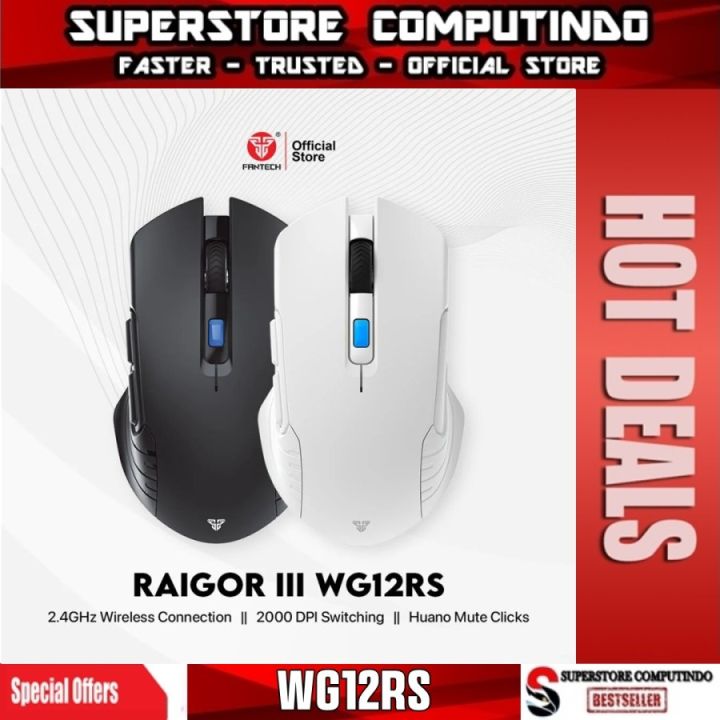 FANTECH WG12RS RAIGOR Gen III Rechargeable Wireless Gaming Mouse ...