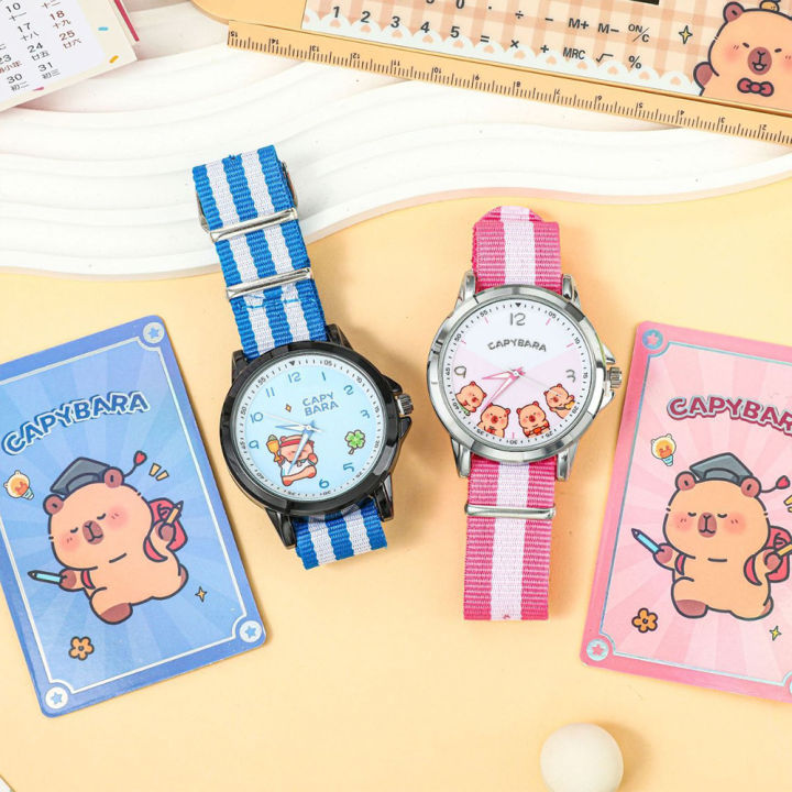 Cute Capybara Children's Watch Blind Box Cute Cartoon Student Children ...