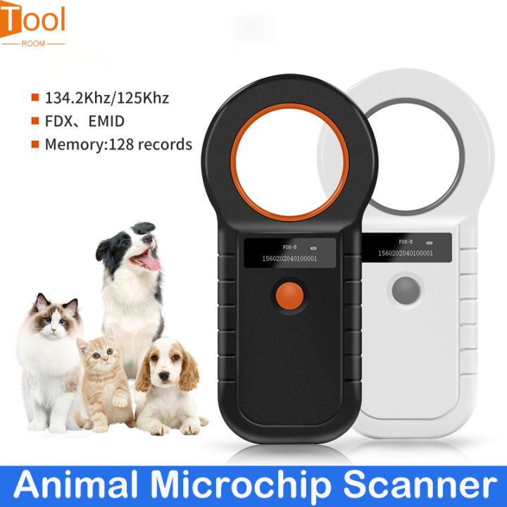 134.2KHz RFID Animal Reader 15 Digits 125KHz Pet ID Scanner EMID FDX-B ...