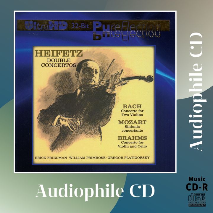 CD เพลงคลาสสิค บันทึกเสียงดี Jascha Heifetz อัลบั้ม Double Concertos ...