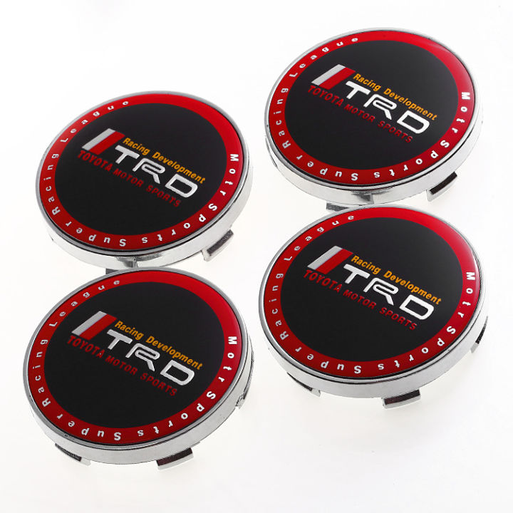 4Pcs 60MM Wheel Rim Cap for TRD badge Wheel Center cap Wheel Center hub ...